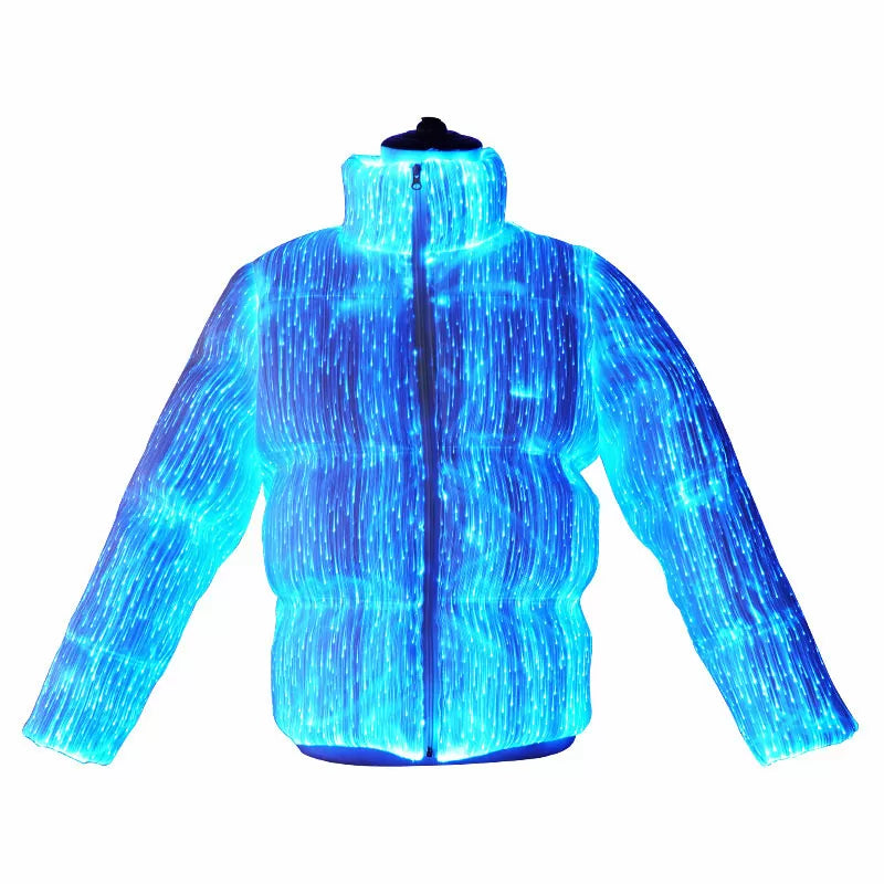 GLO Puffer Jacket Shiny: Sleek, Radiant Armor for Cool Winter Fashion ...